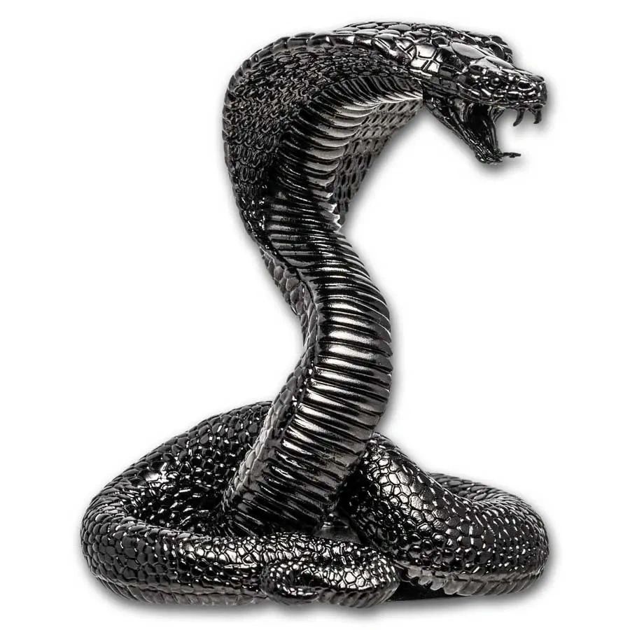3D Snake King Cobra 2025 Samoa 3oz Silver Proof-Like $5 Coin - Limited ...