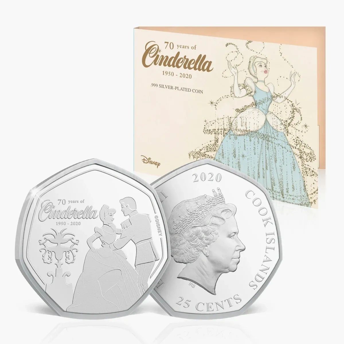 The 70th Anniversary Of Disney Princess Cinderella 2020 Official Coin ...