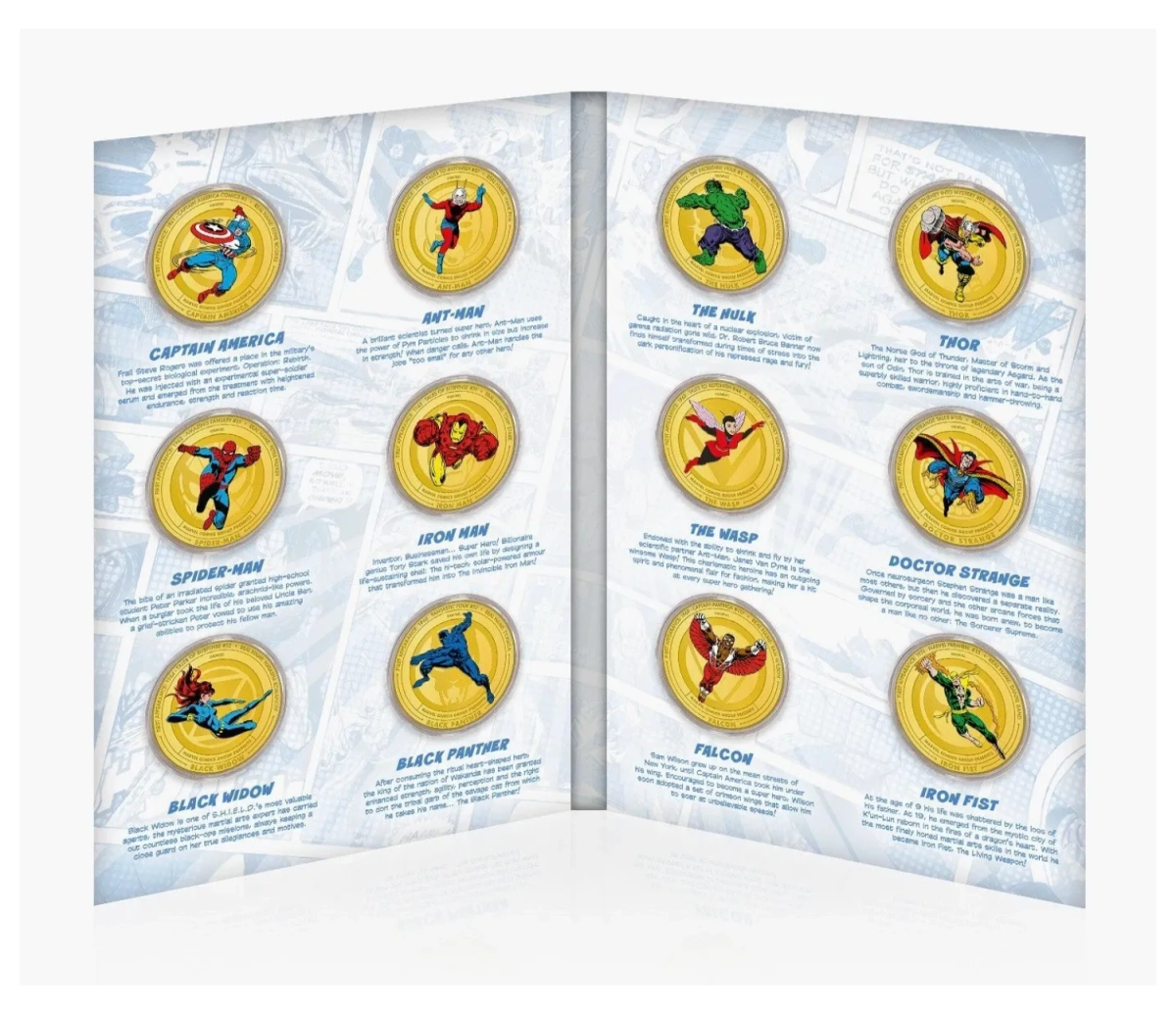 Marvel Comics Superheroes Official 12-Coin Complete Collection Set ...
