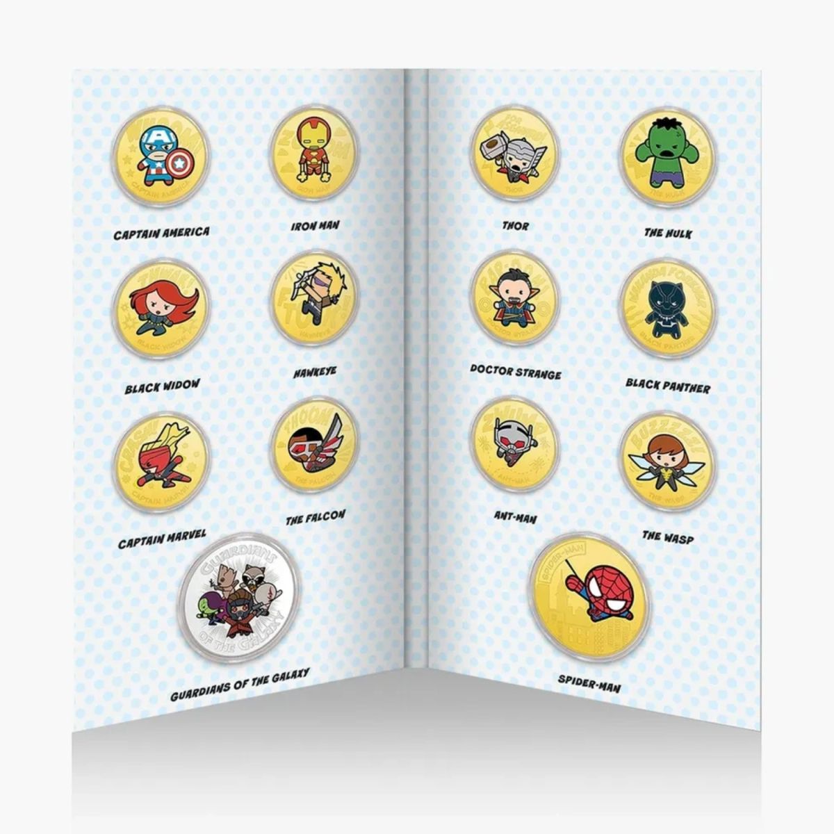Marvel Superheroes Kawaii Official 14-Coin Complete Collection Set ...