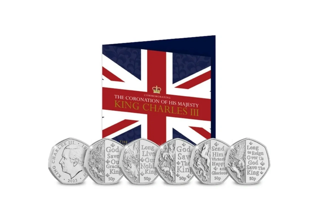 The Coronation Of King Charles III 2023 Five 50p Coin Collection The ...