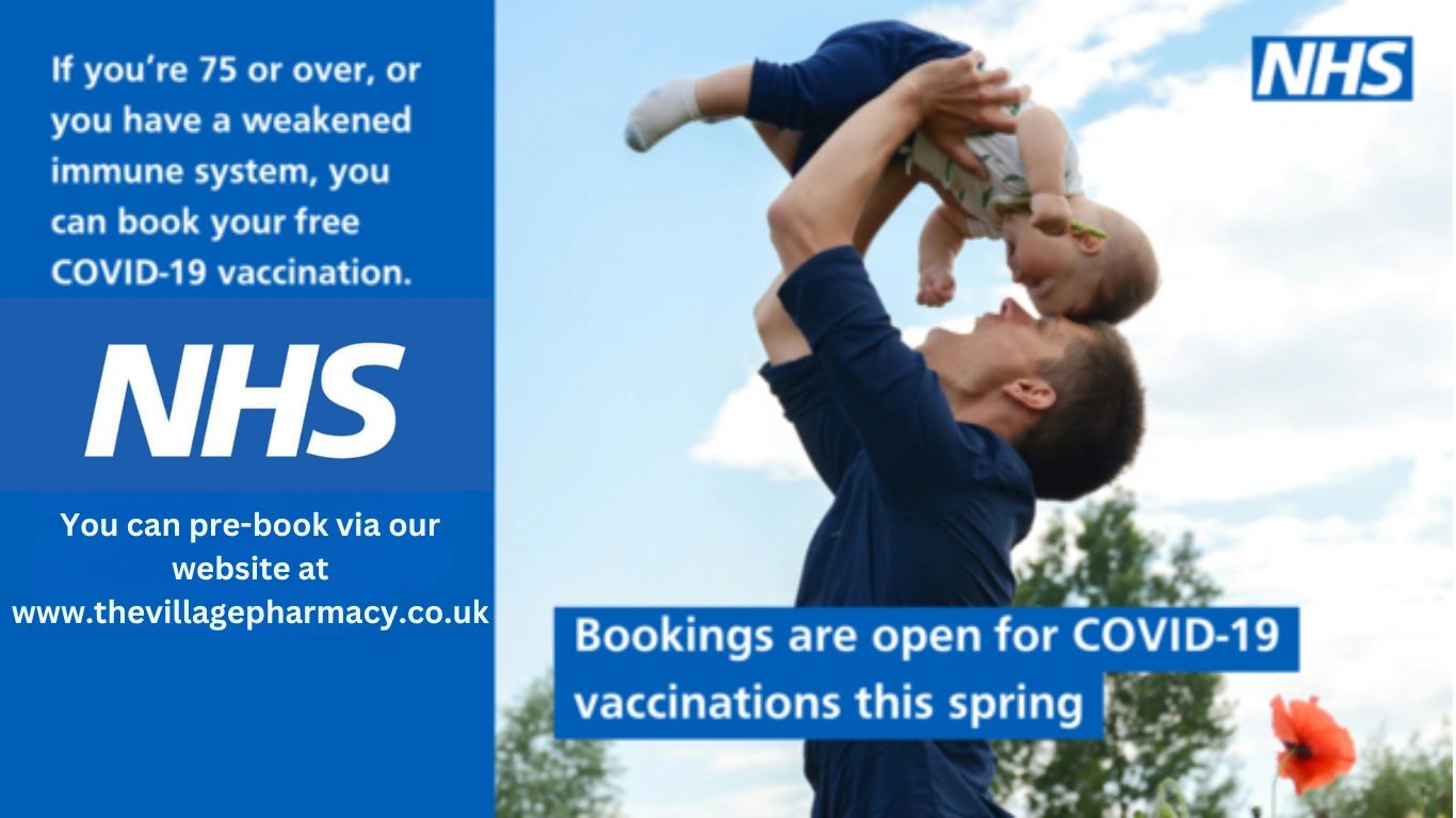 Pre-booking for COVID-19 Booster Spring 2025 (From 1st April)