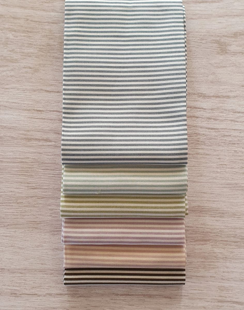 Yuwa Stripes Fat 1/8 bundle of 6