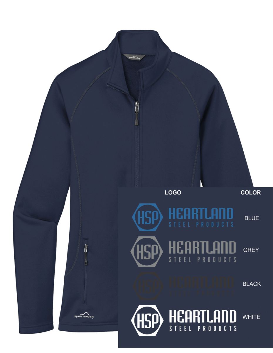 Ladies Eddie Bauer Smooth Fleece Full Zip Jacket EB247