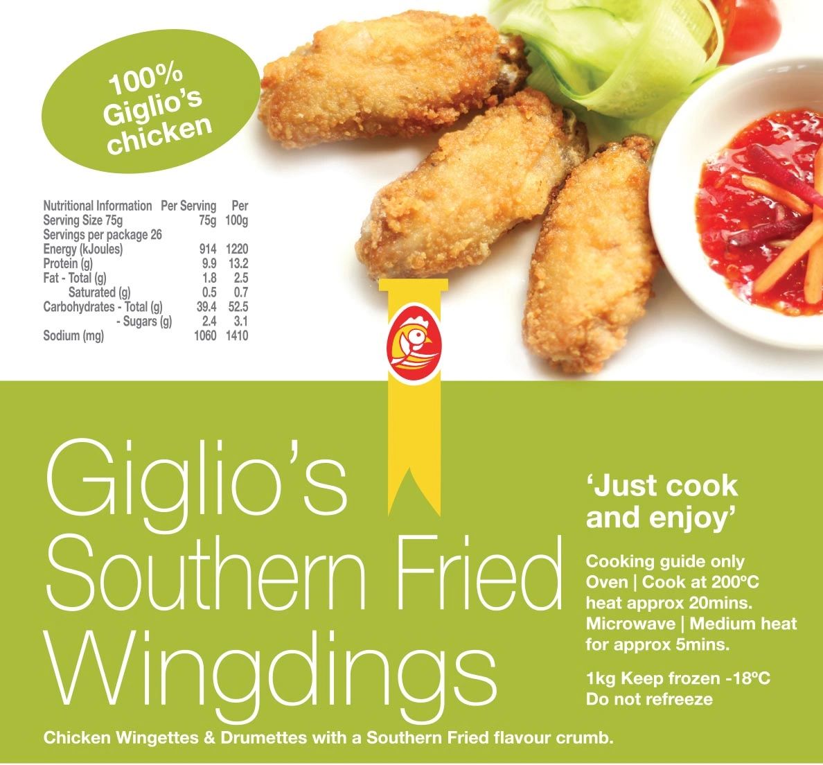 Giglio's Southern Fried Chicken Wingdings