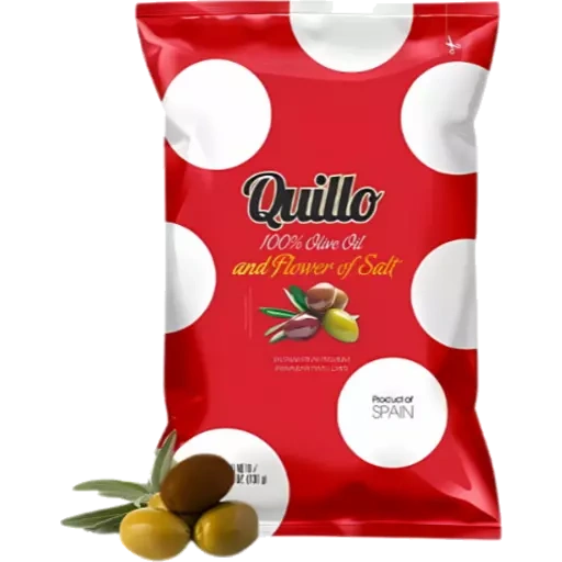 Quillo Chips Olive Oil Flower of Salt 130g