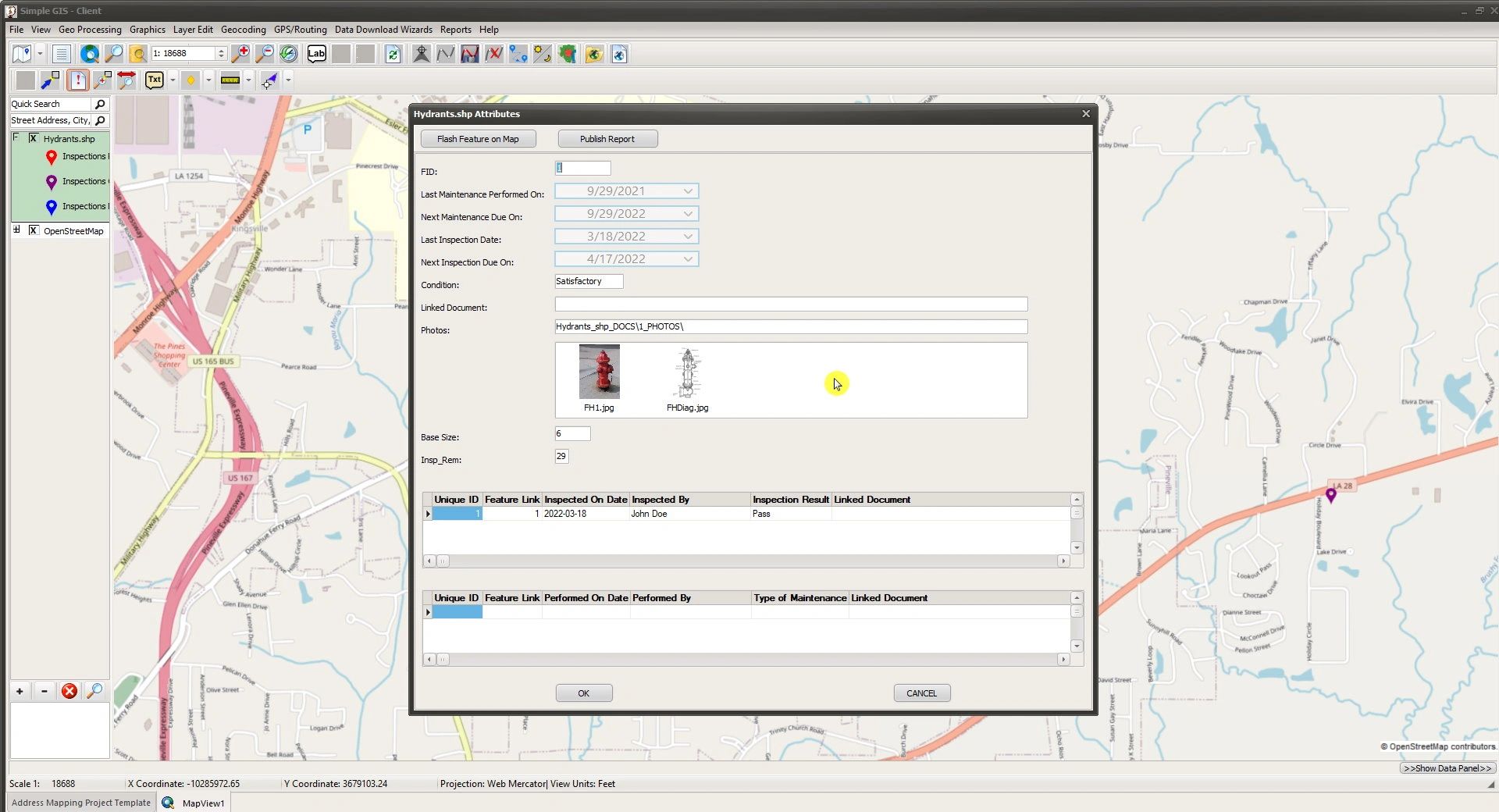 Asset Management Project Template - Modeling Assets in Simple GIS