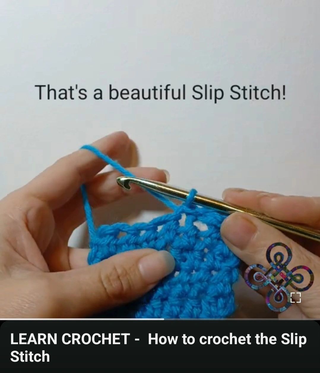LEARN CROCHET - How to Crochet the Slip Stitch
