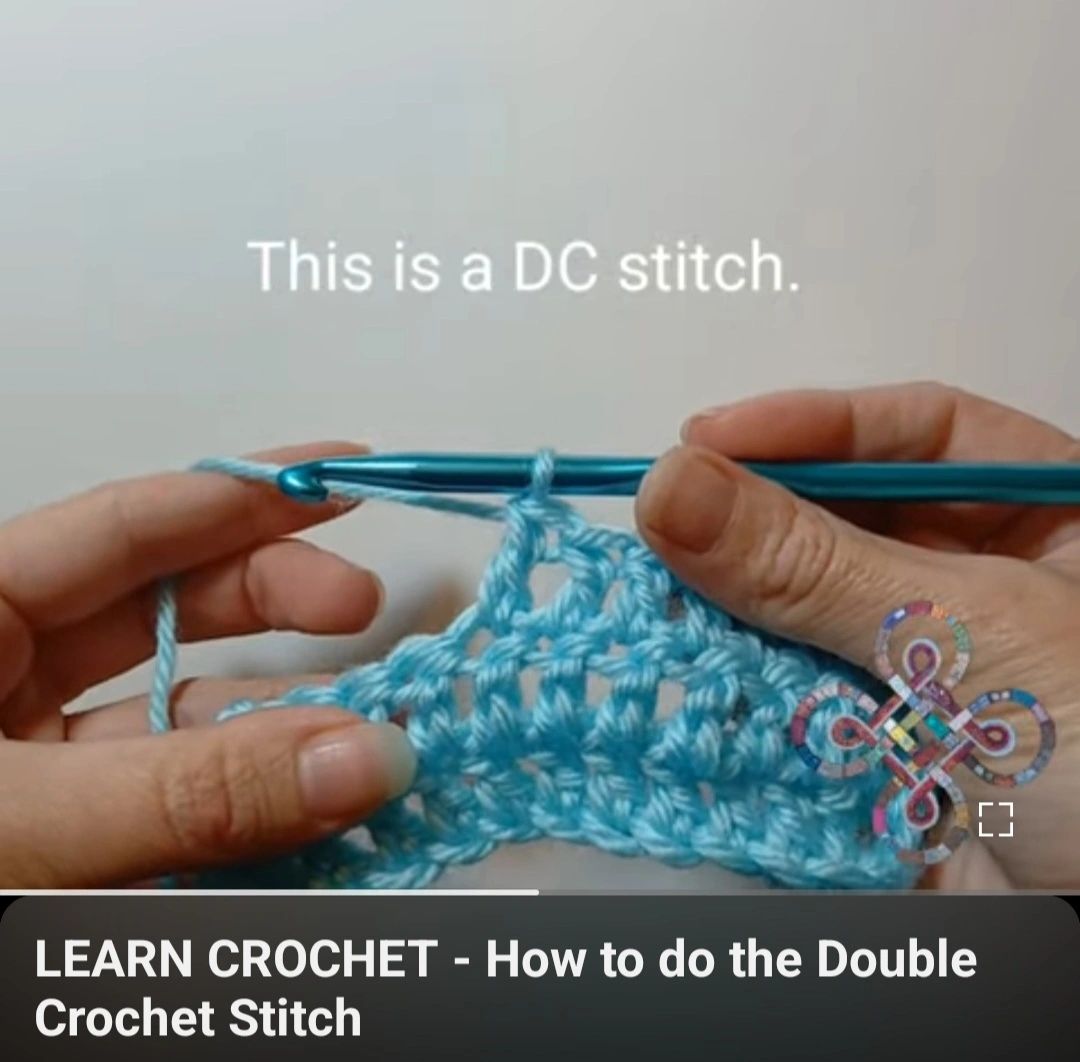 Learn Crochet -How to do the Double Crochet Stitch