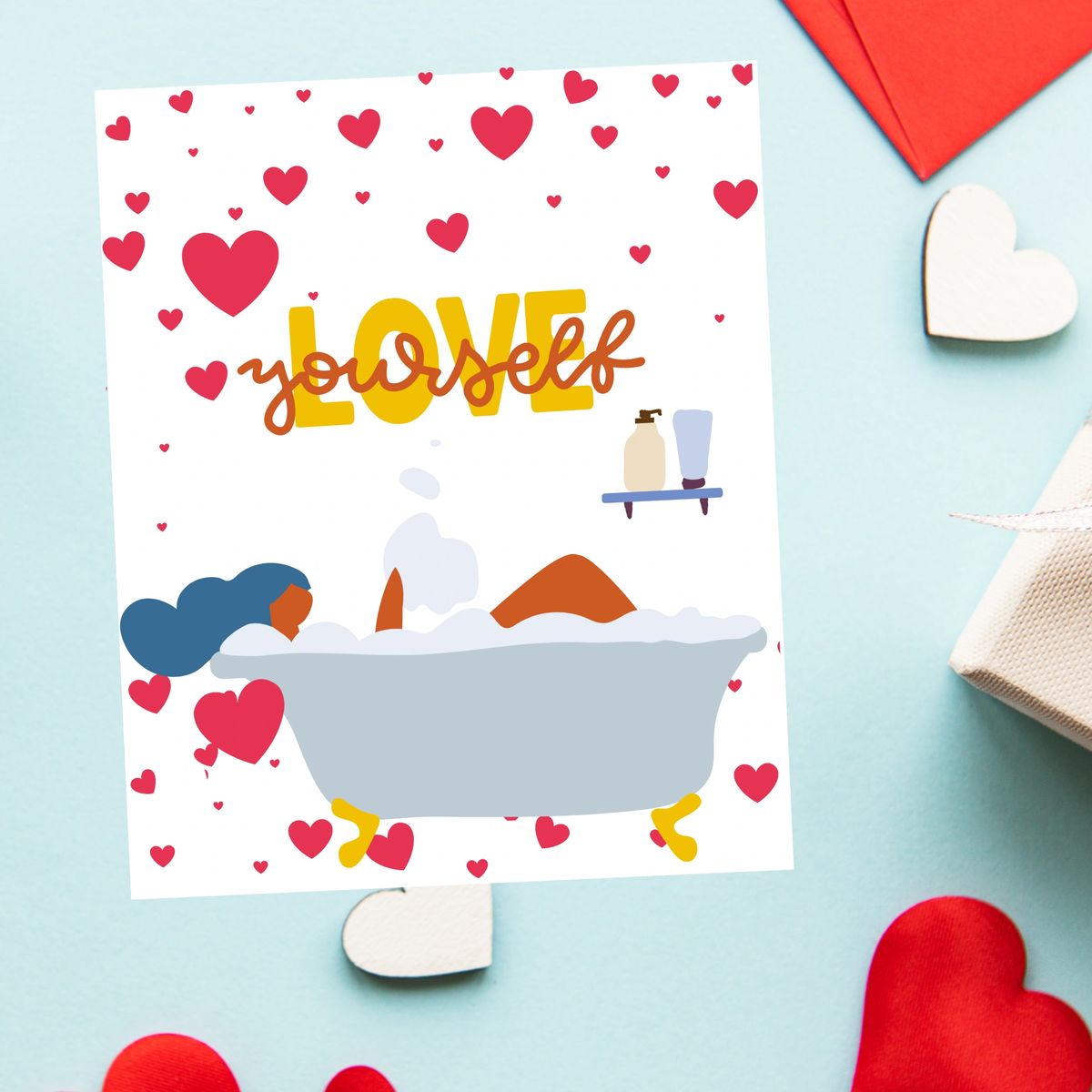 Love Yourself Valentine's Day cards