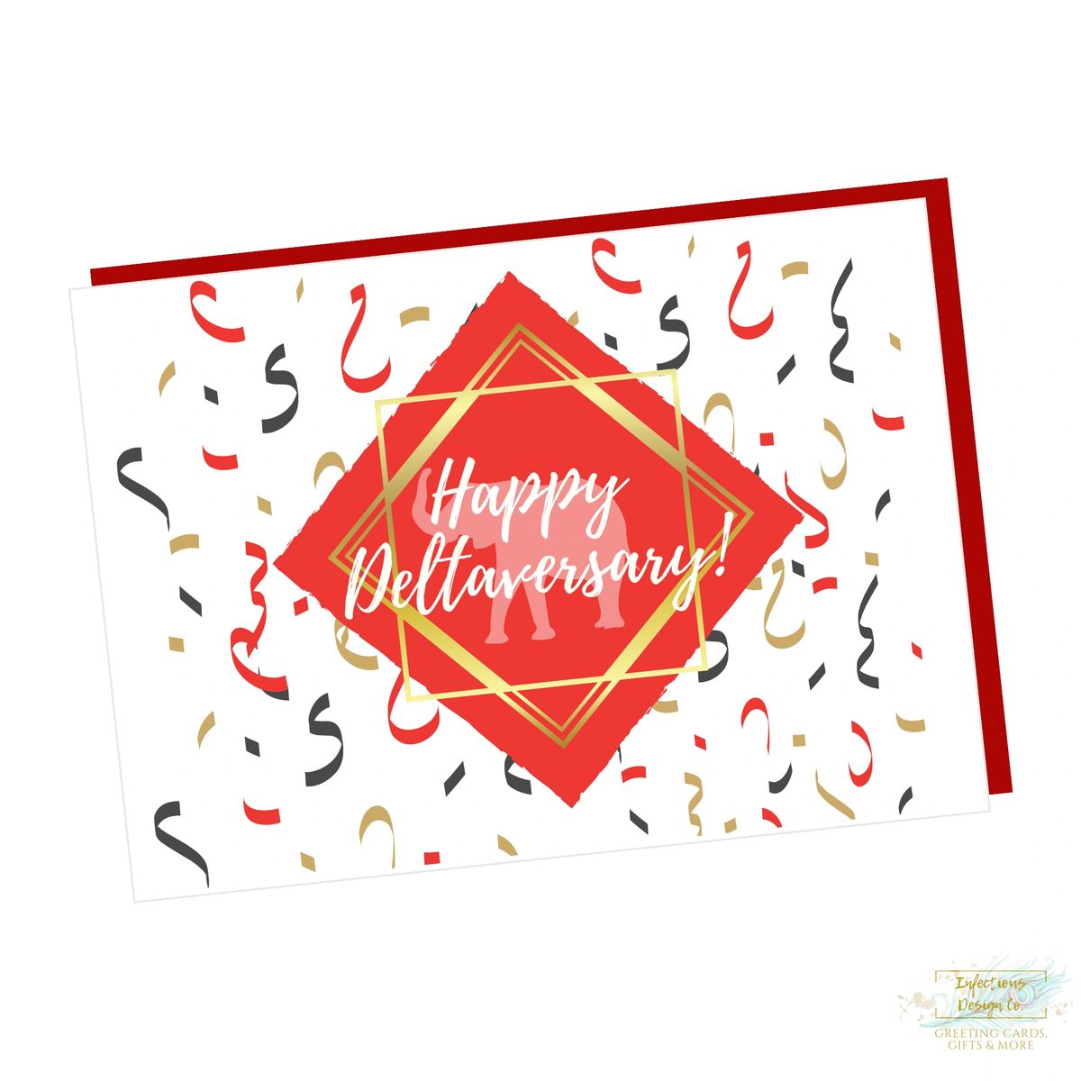 Happy Deltaversary, greek sorority anniversary greeting card