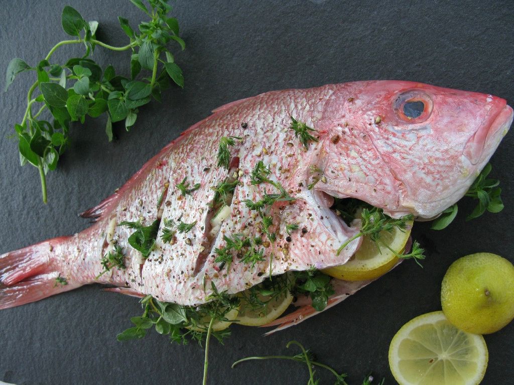 GRILLED WHOLE RED SNAPPER