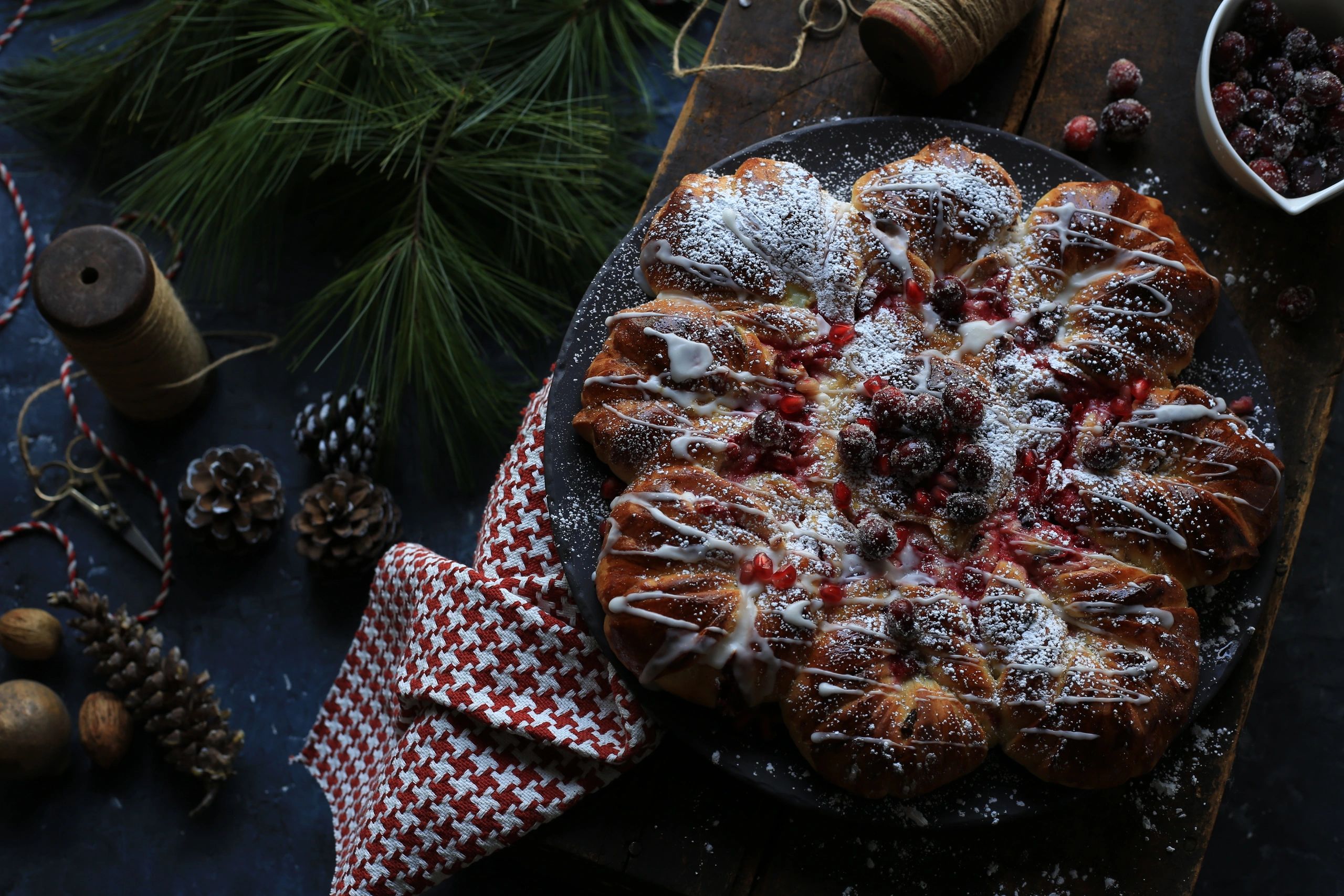 CRANBERRY CREAM CHEESE DANISH STAR PASTRY