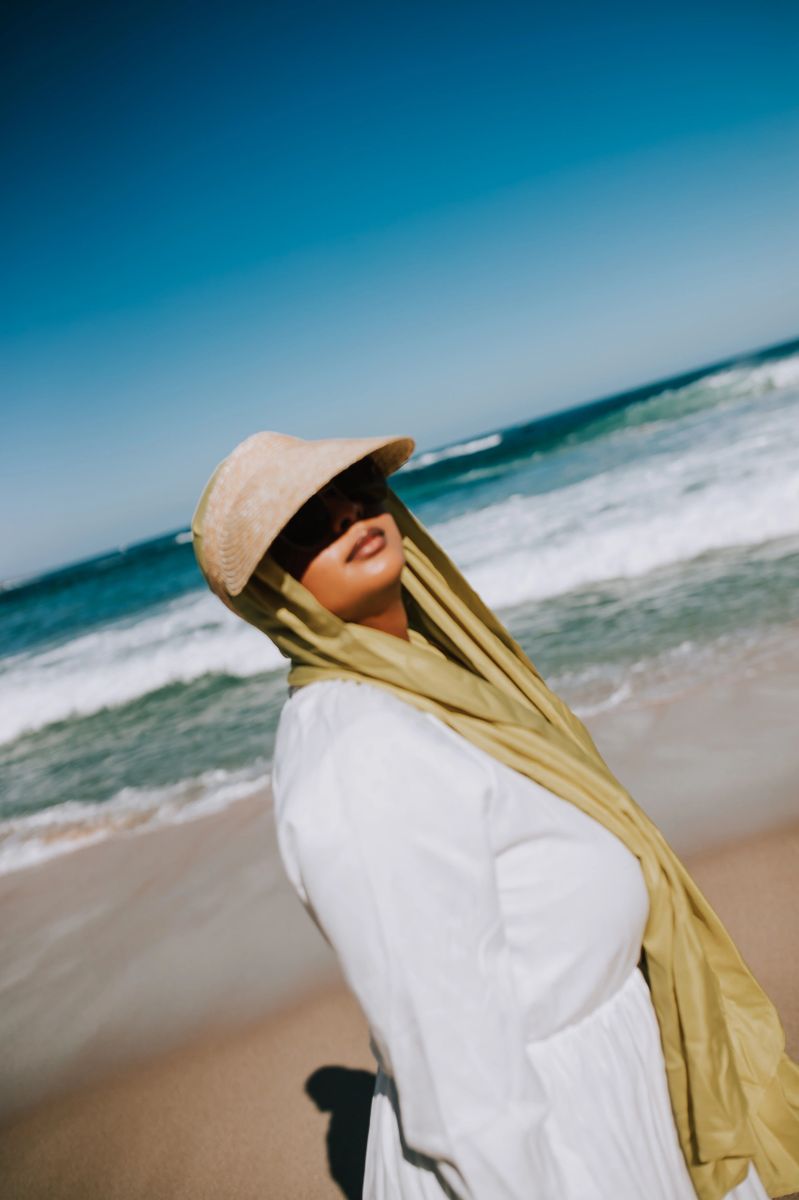 Jamela Straw Visor Hat