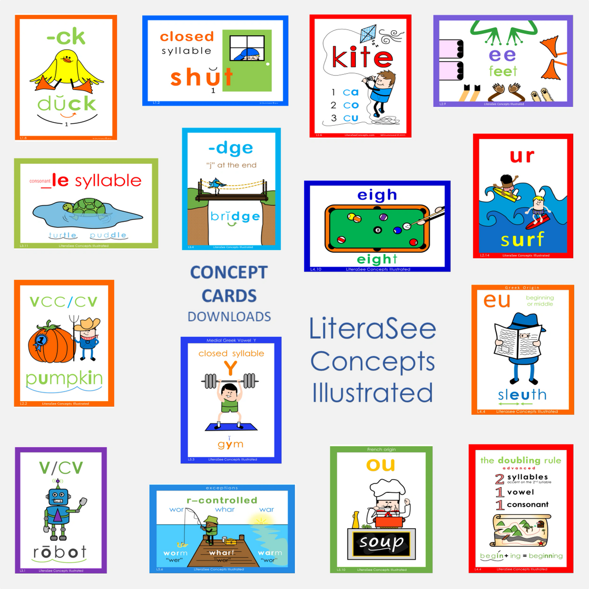 LITERASEE CONCEPT CARDS - DOWNLOADS Levels sold separately