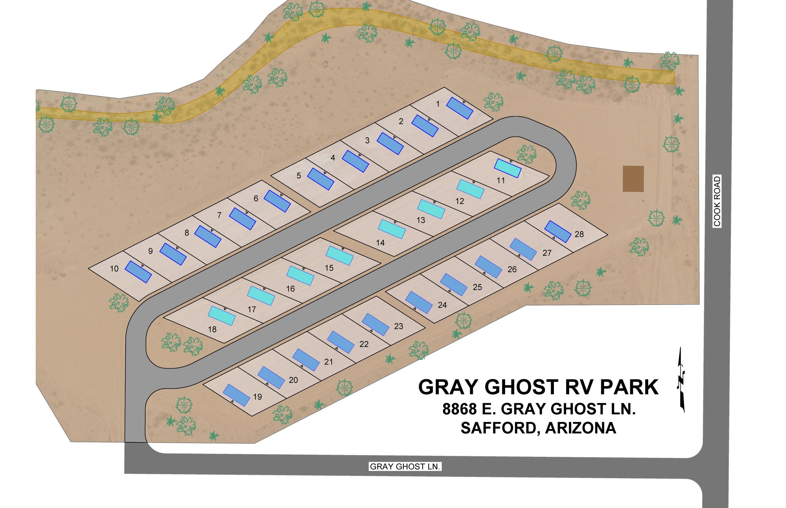 RV Park Safford AZ - Gray Ghost RV Park