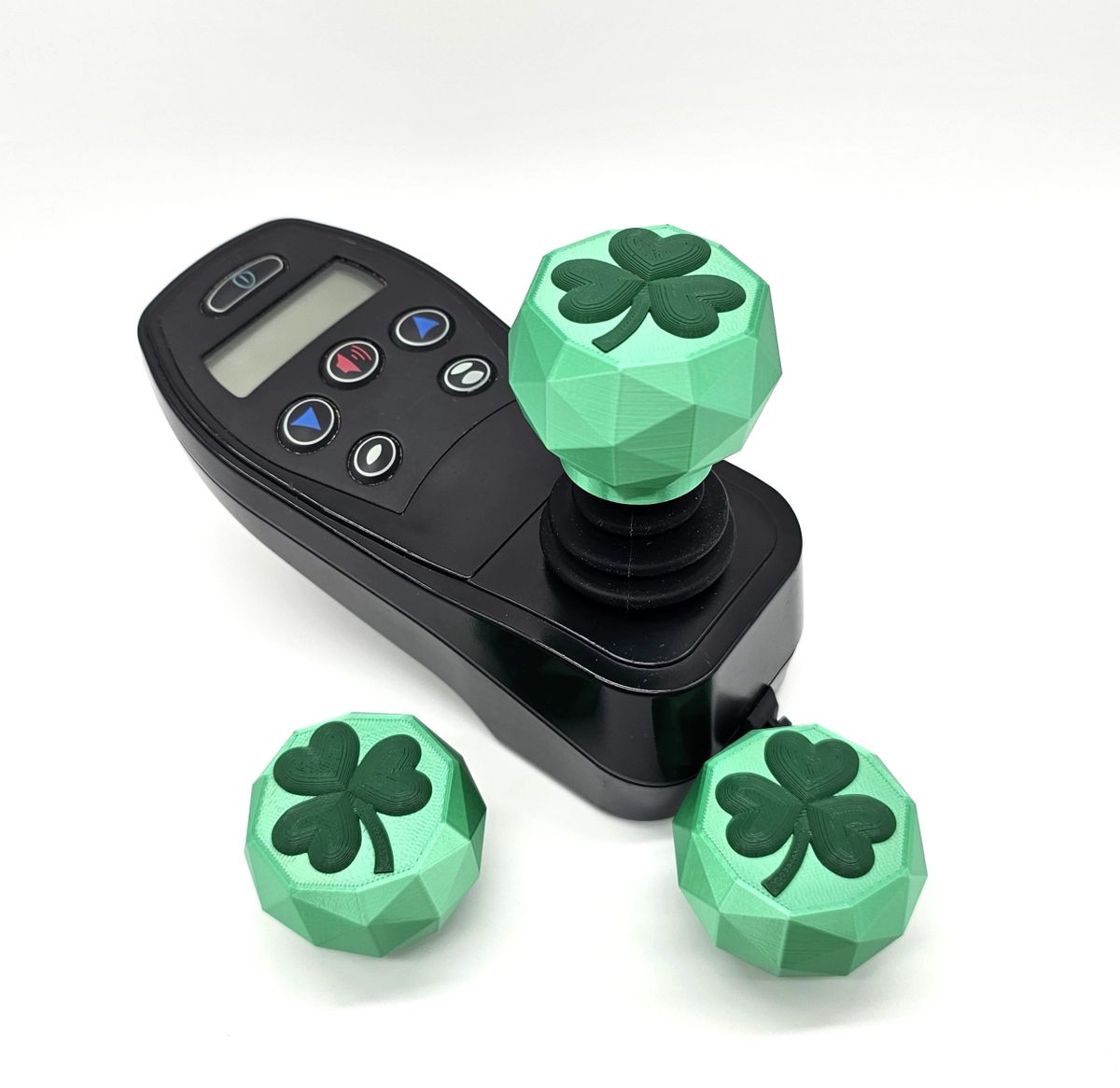 St. Patrick's Day Shamrock Geodome Ergonomic Power Wheelchair Joystick ...