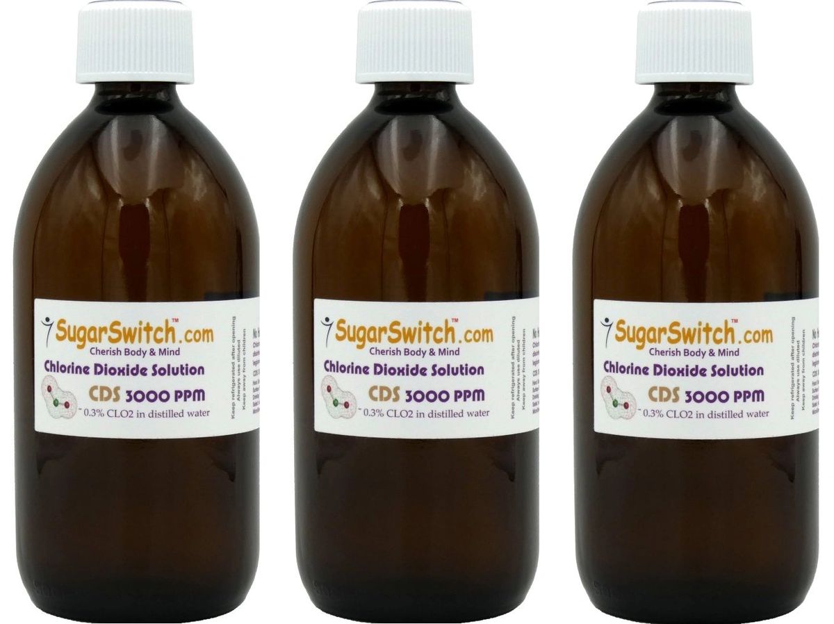 CDS 3000 Chlorine Dioxide Solution ~0.3% (3X 500ml Bundle Deal)