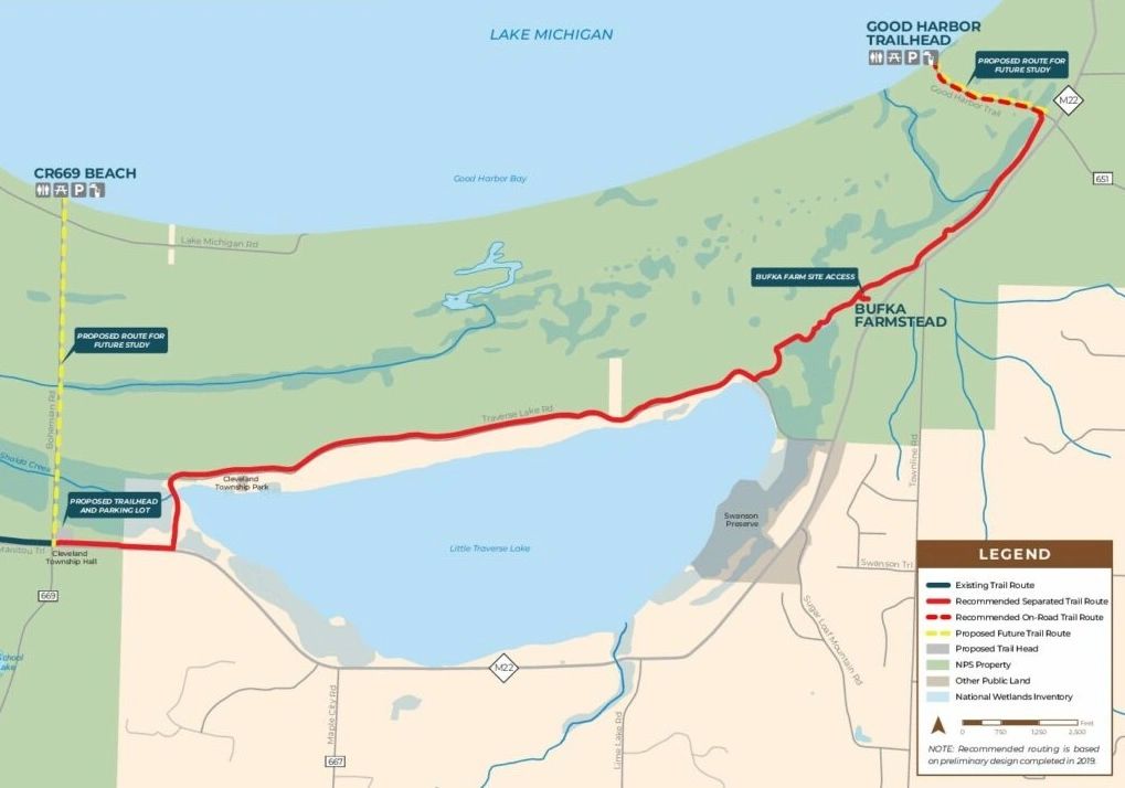 Update on Segment 9 of the Sleeping Bear Heritage Trail