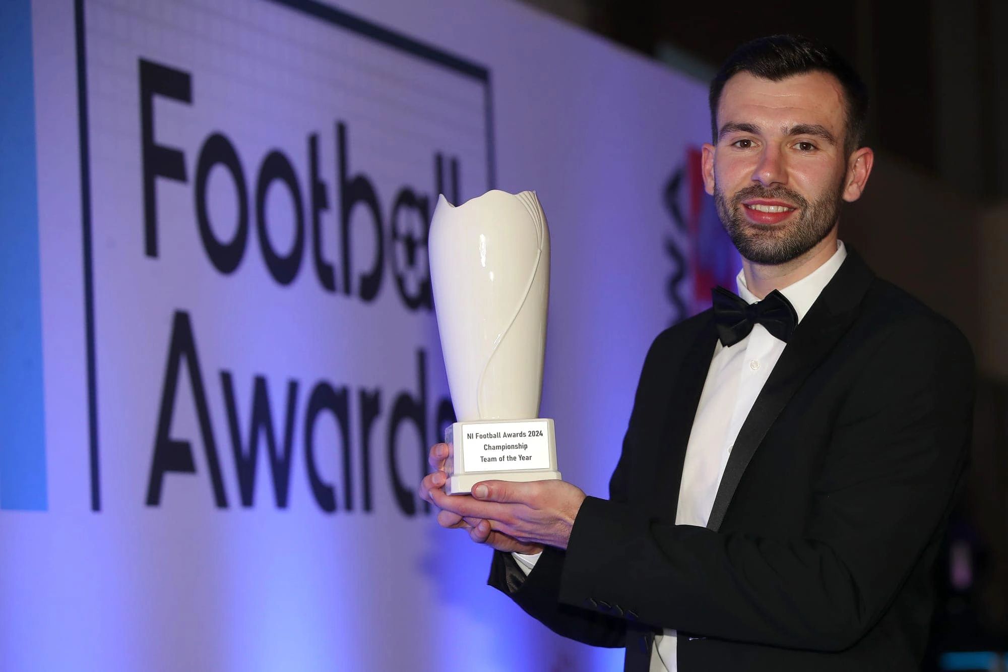 Matthew Ferguson picks up his Team of the Year Award.