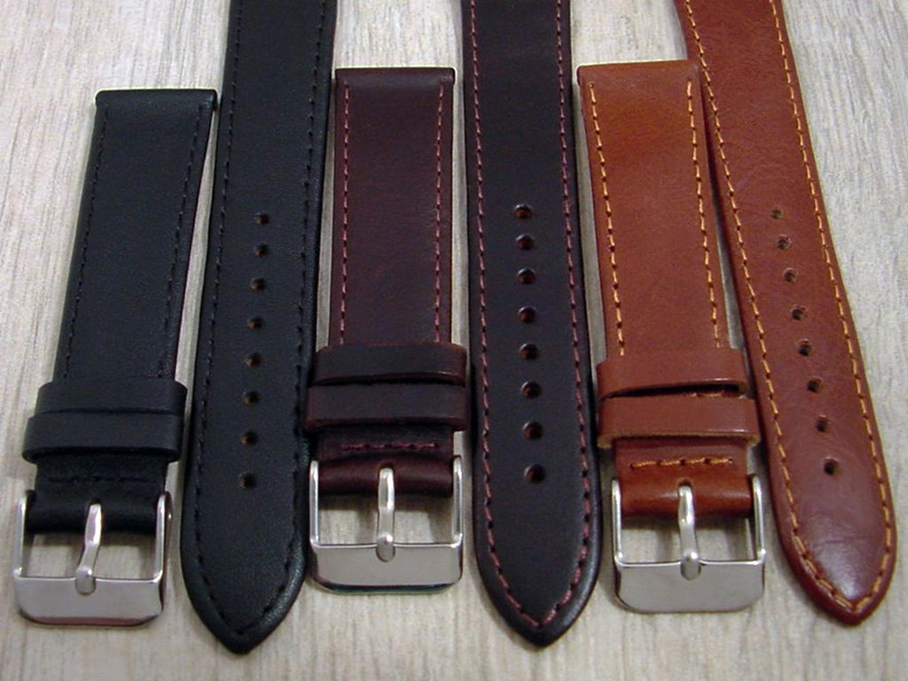 18mm Classic Genuine Leather Watch Band - 18I