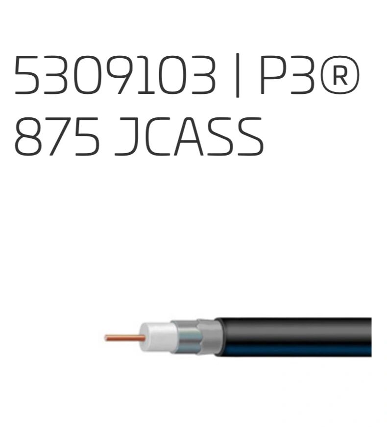 2,516’ COMMSCOPE COAXIAL HARDLINE COAX P3 875 JCASS 75 OHM FLOODED