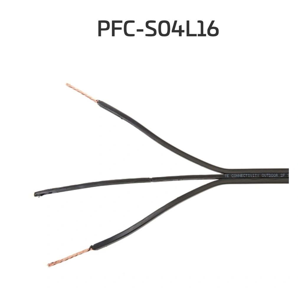 Commscope 3,280 feet Hybrid Powered Fiber Cable, OS2, 4 Fibers, Indoor ...