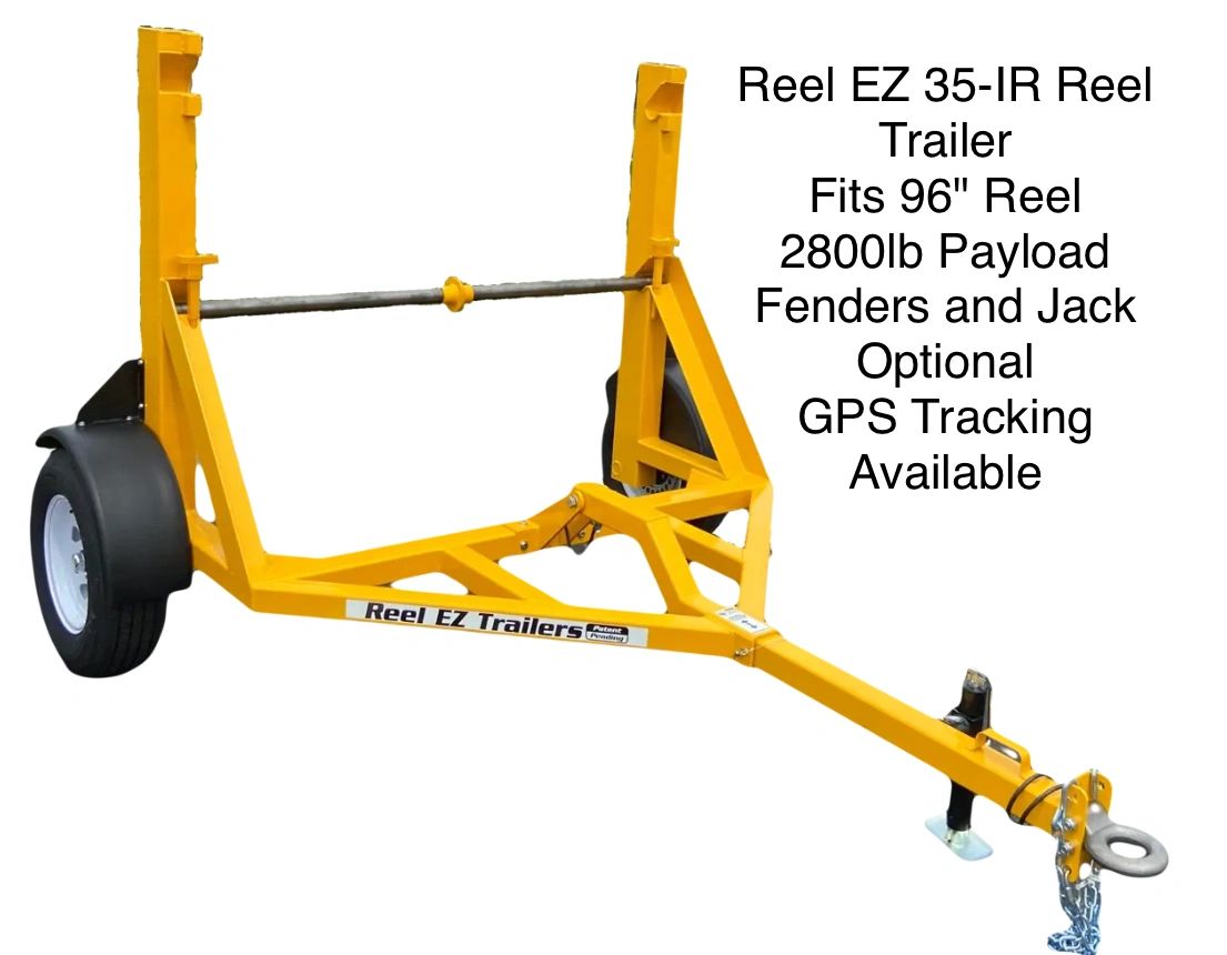Fiber Optic Cable / Innerduct Reel Trailer EZ35-IR