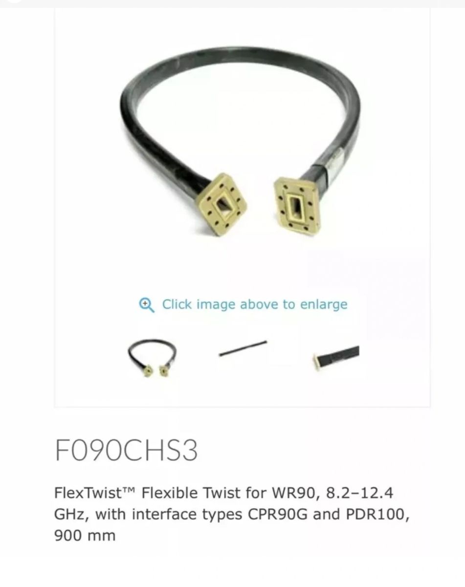 F090CHS3 COMMSCOPE ANDREW Flexible Twist for WR90 Waveguide Cable Microwave