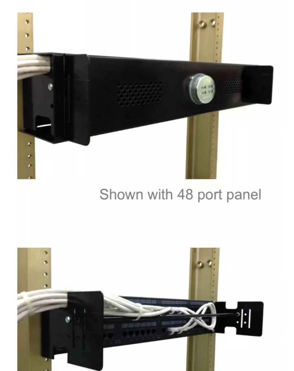 Qty 4) Switch Server Locking Rack mount Cover Combination Lock Network ...