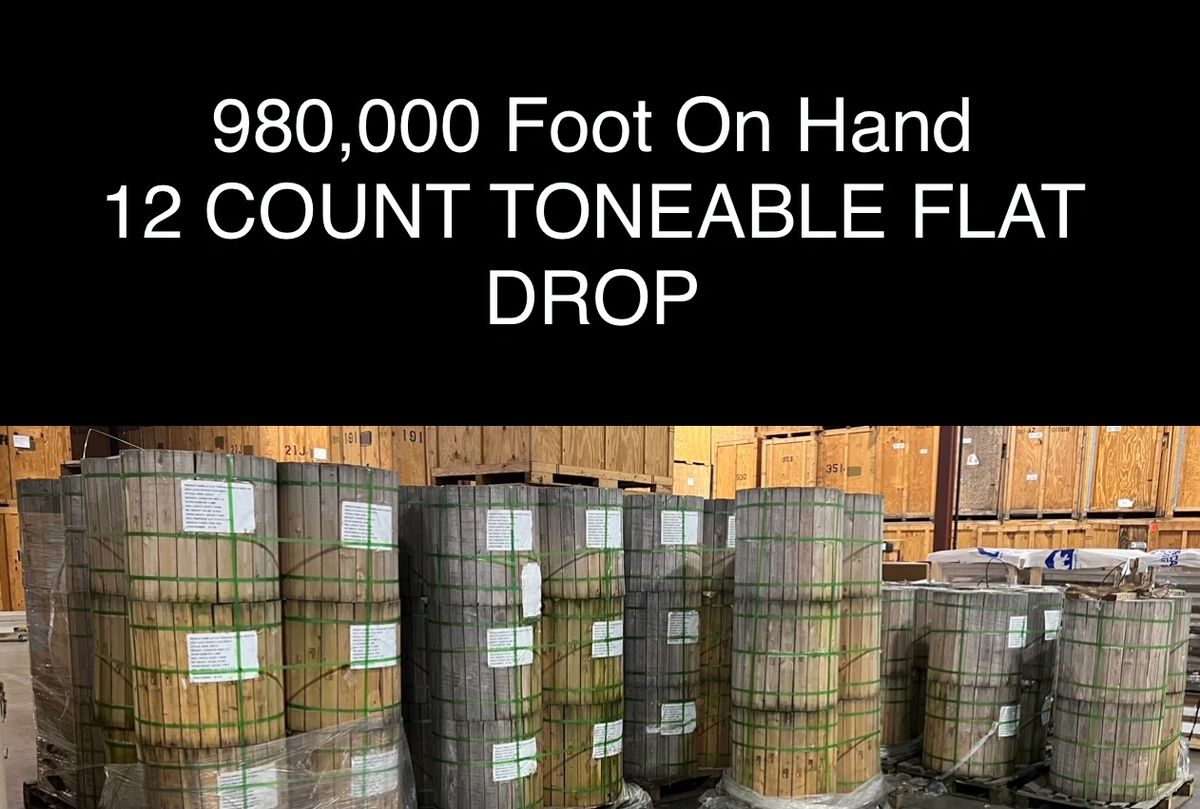 12 Count Toneable Flat Drop 8,330 Foot Reels Single-mode (OS2) G657A1 ...