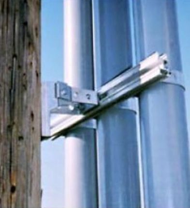 C6CS012 HUBBELL ALUMINUM CONDUIT STANDOFF BRACKET 6" POLE OFFSET 12 ...