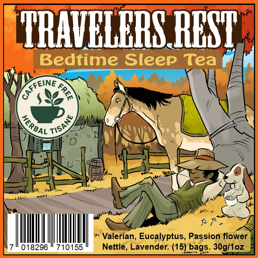 Travelers Rest Bedtime Sleep Tea. CAFFEINE FREE