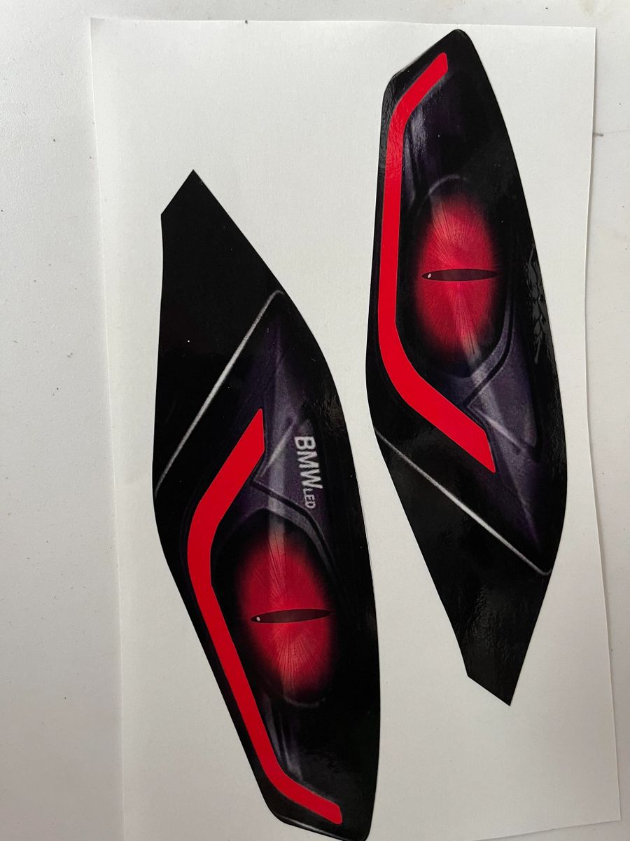 BMW K67/M1000RR RACE FAIRING HEADLIGHT STICKERS