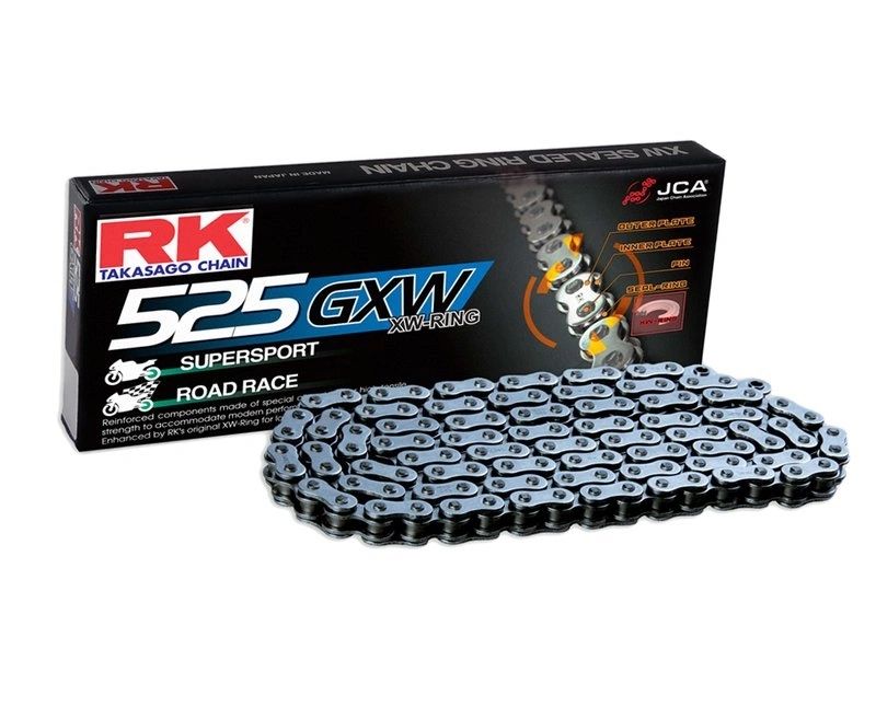 RK CHAIN 525 GXW SILVER 120 LINK