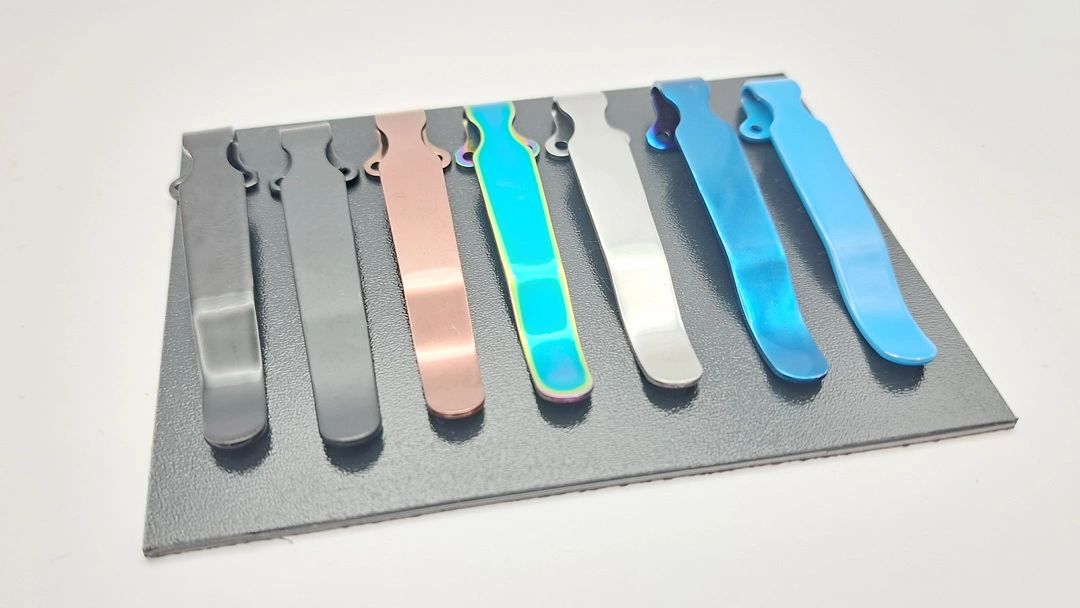 "Series I" Hardened Steel Pocket Clips (8 Colors Available) Fits ...