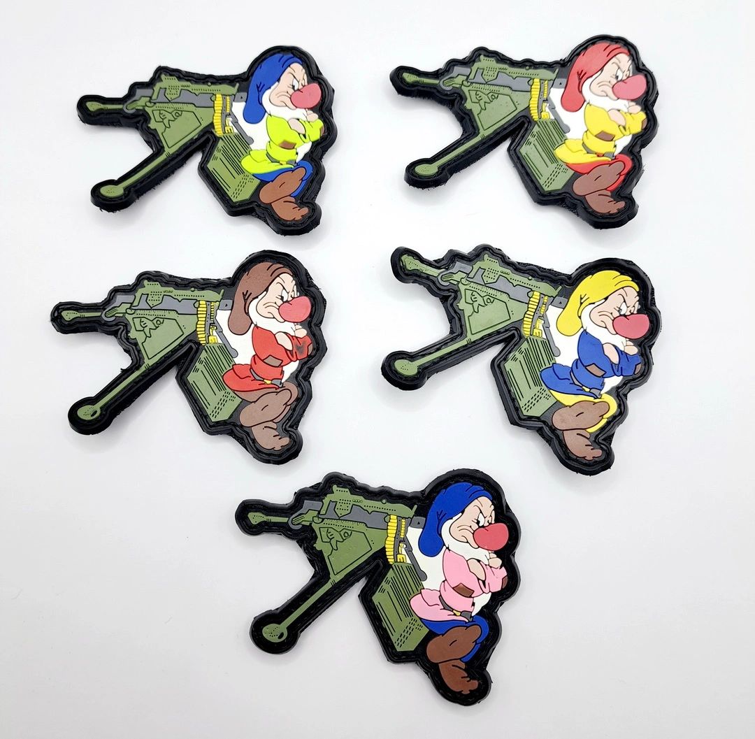 7 Dwarfs Tactical - GRUMPY - Velcro Backed PVC Morale Patch