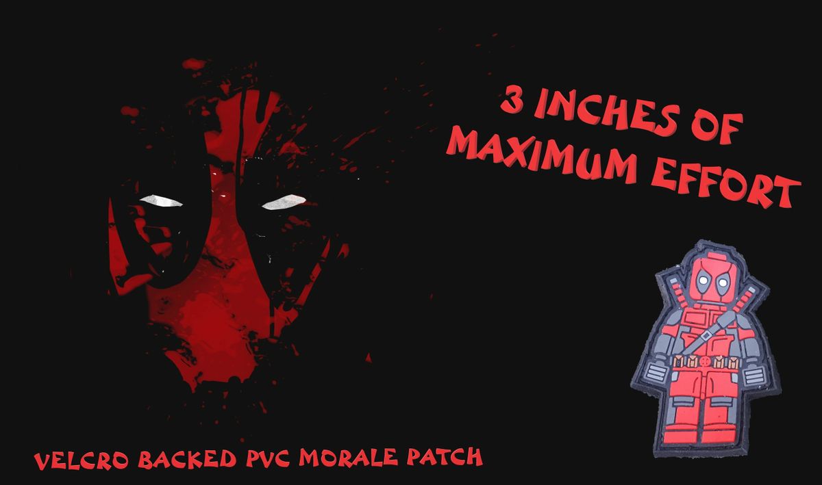 Lego Deadpool - Velcro Backed PVC Morale Patch