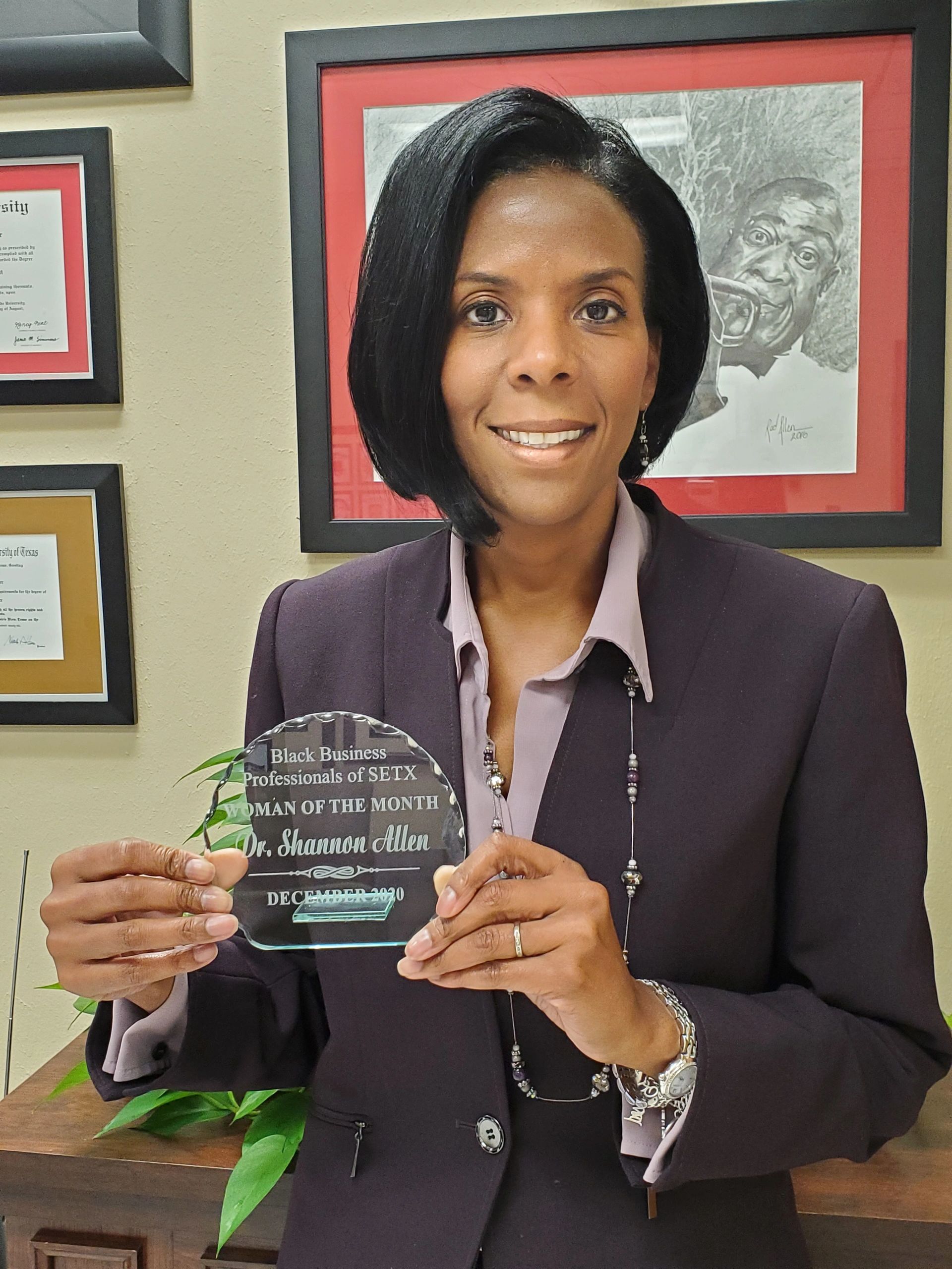 Woman of the Month December 2020 Dr. Shannon Allen