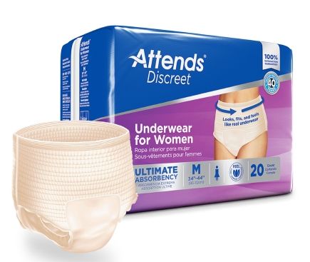 CS/ Discreet Female Adult Heavy Absorbent Underwear Attends®