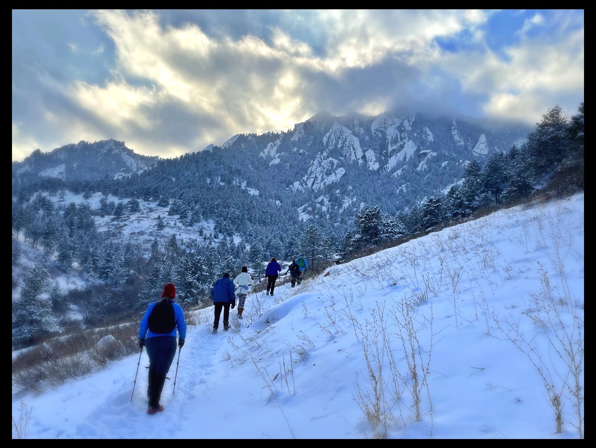 Hiking Around Boulder In Winter