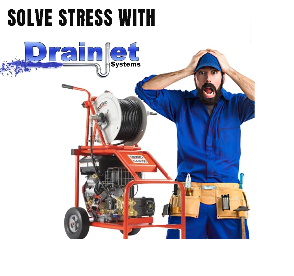 Automatic Drain Jetting System for Clog Prevention and Cleaning