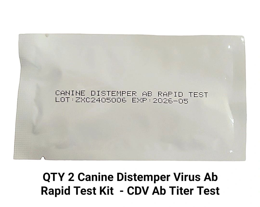 QTY 2 Canine Distemper Virus Antibody Rapid Test Kit (CDV Ab Titer ...