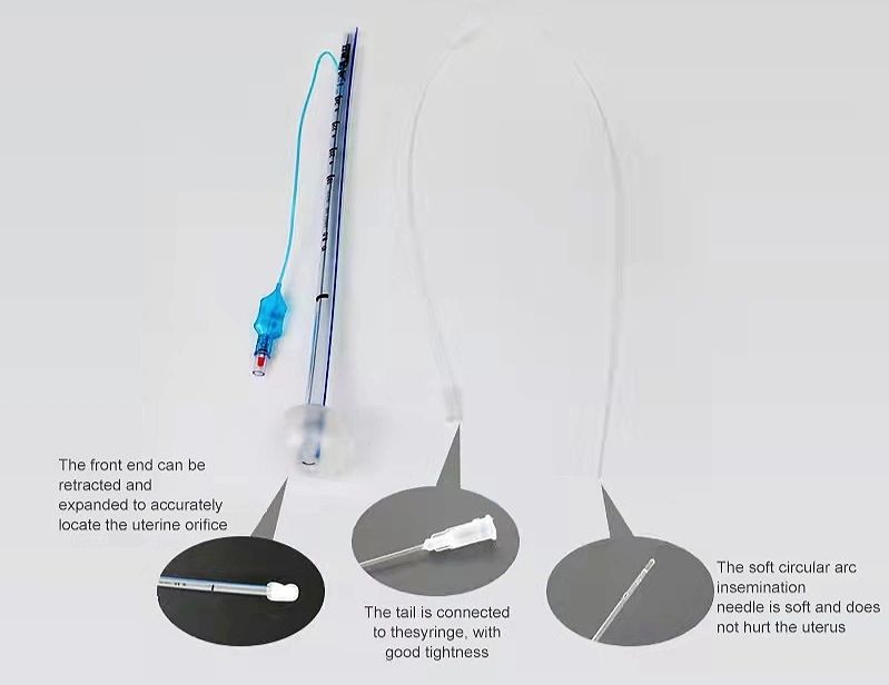 QTY 10 Canine TCI System Shunt sleeve and Insemination Catheter