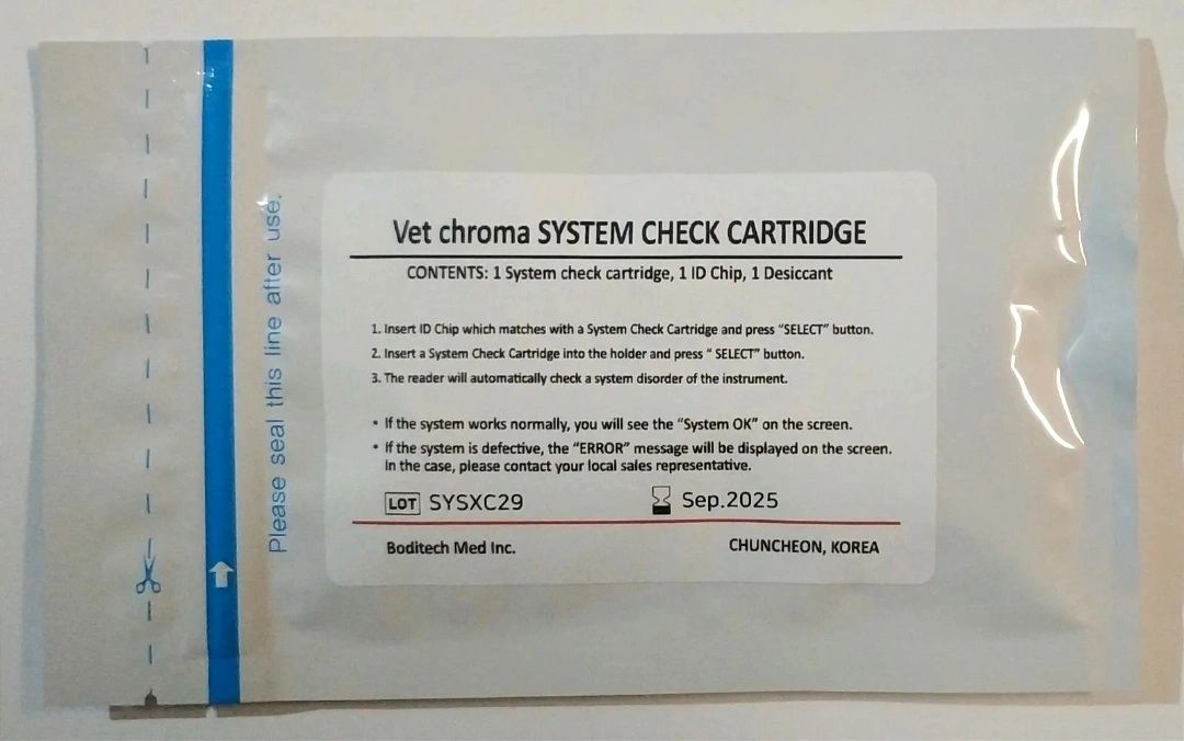 Vet Chroma System Check Cartridge