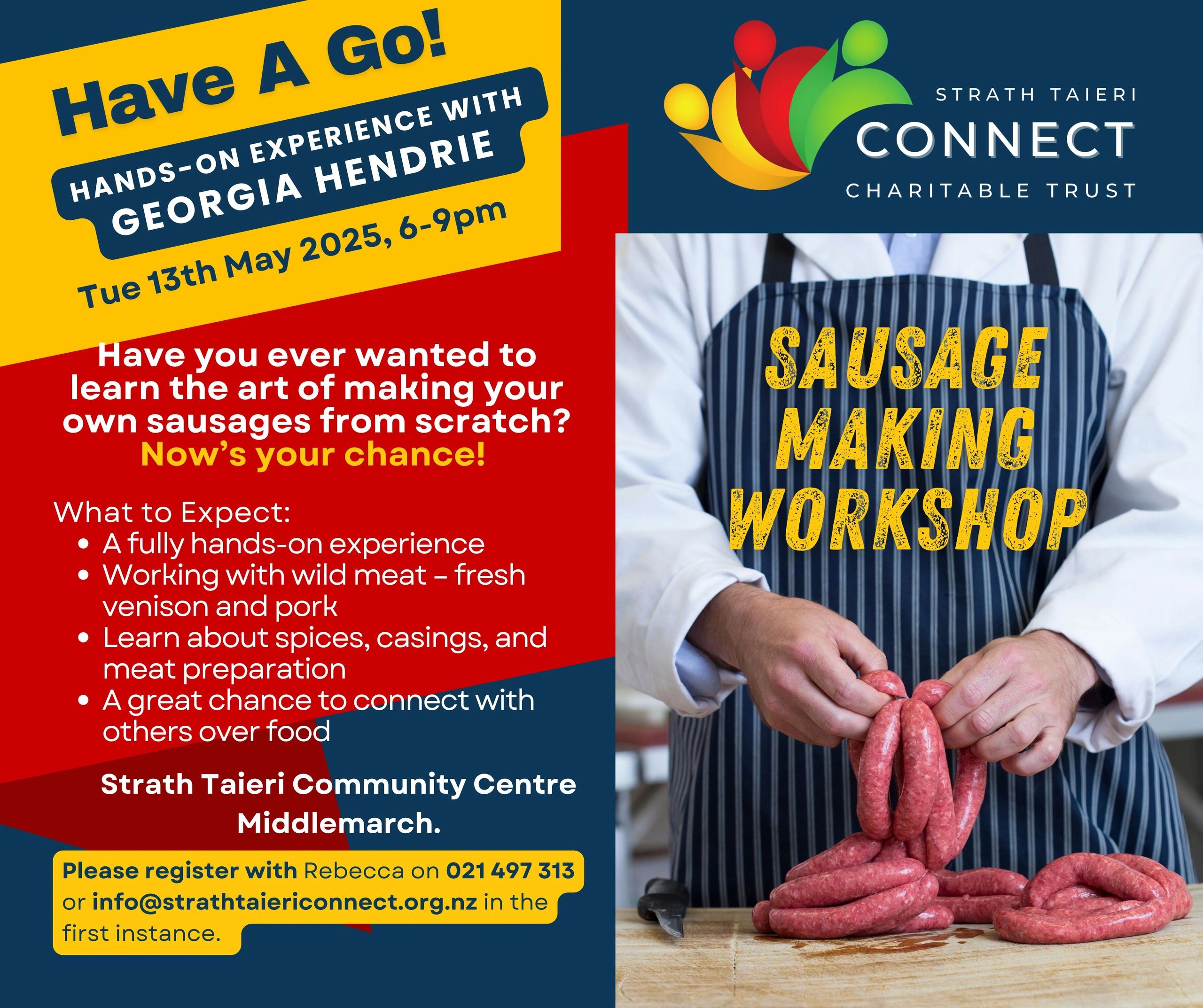 Strath Taieri Sausage Making Workshop - 13 May 25
