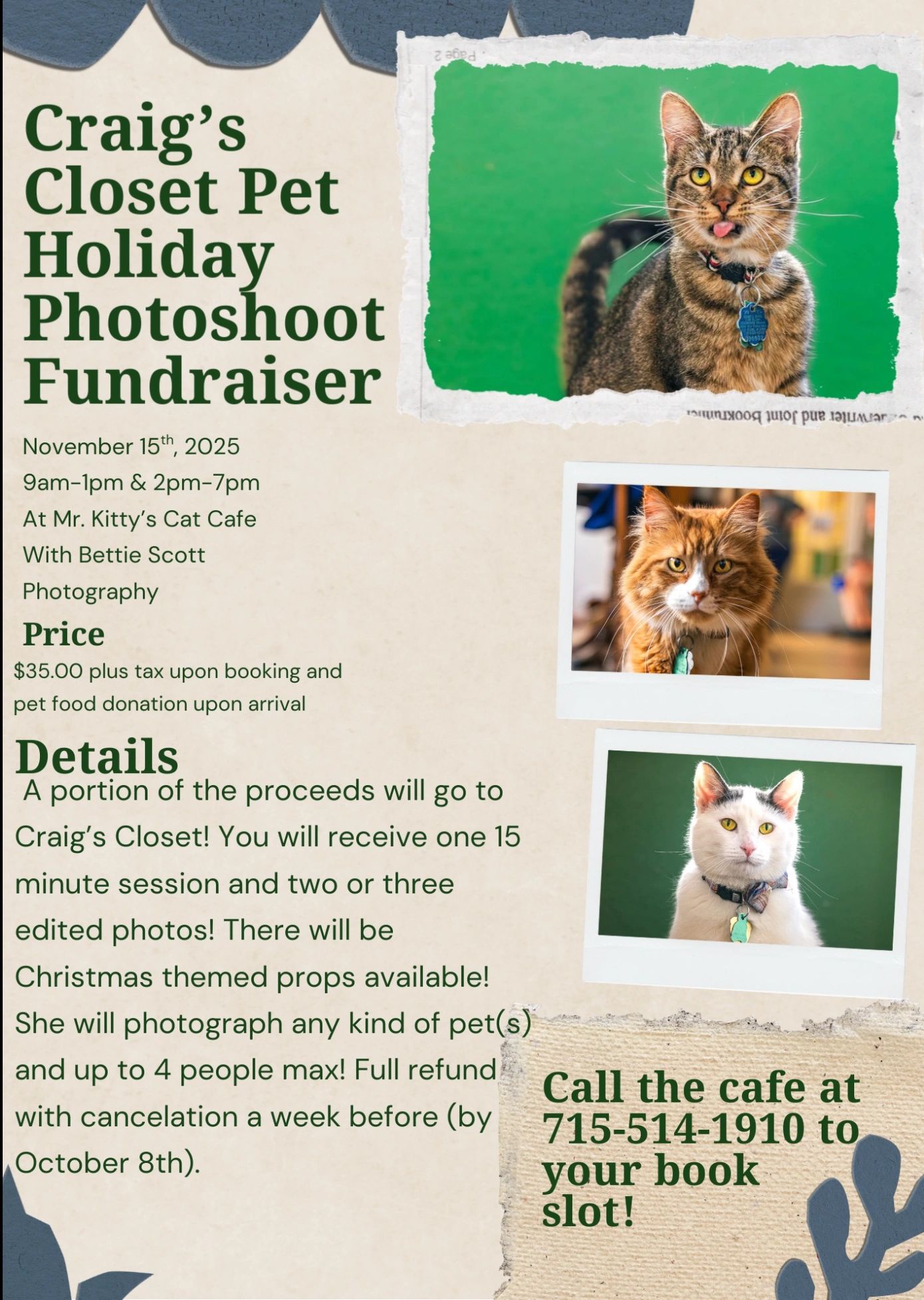 Holiday Pet Photo Shoot with Bettie Scott Photography