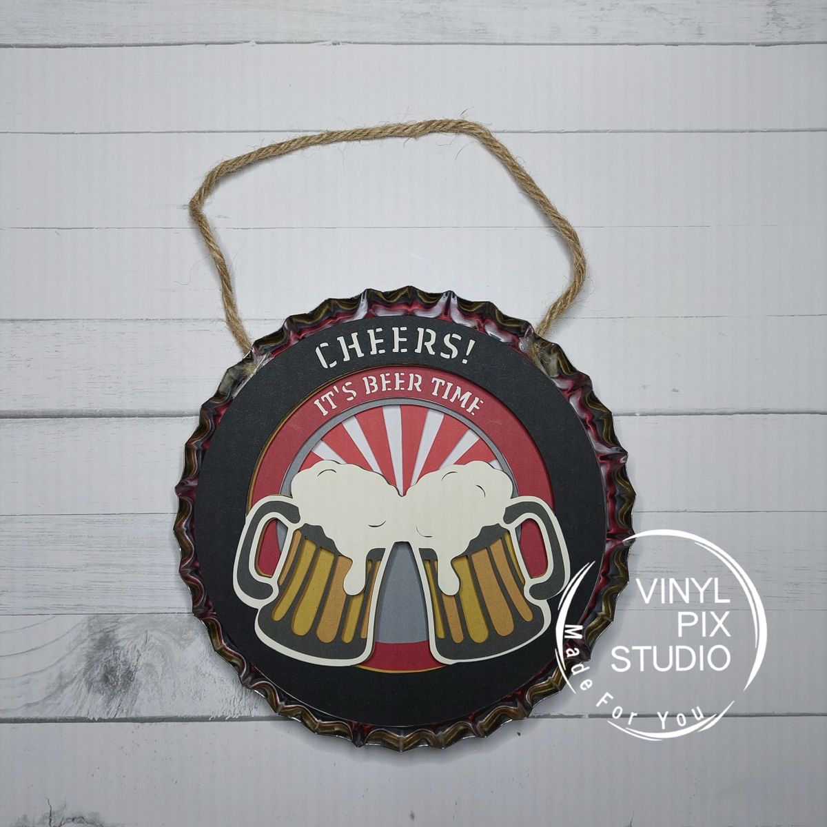 Cheers! Bottle Cap Frame