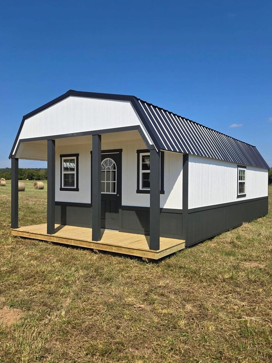 16x32 Lofted Porch Cabin