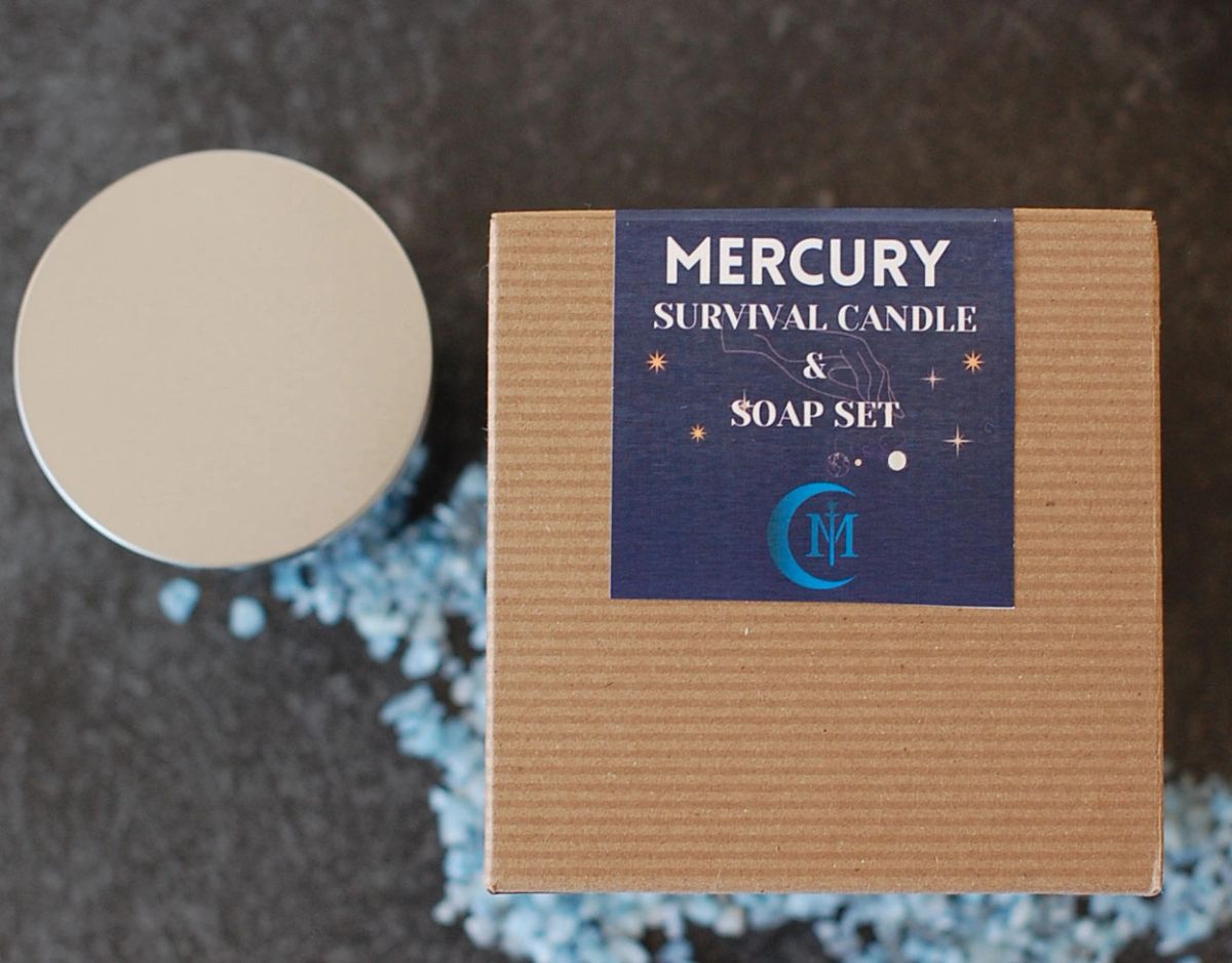 Mercury Survival Candle + Soap Set